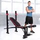 Standard Weight Bench with Leg Press - Black - Bed Bath & Beyond - 37124655