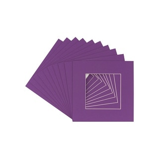 12x12 Mat for 20x20 Frame - Precut Mat Board Acid-Free Dark Purple ...
