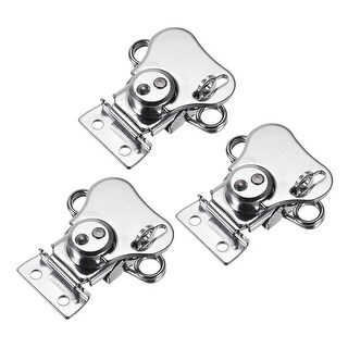 1.65" Iron Spring Loaded Butterfly Twist Latch Keeper w keyhole - 3 Pcs ...