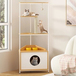 Corner Cat Tower, Cat Tree with Scratching Post - Bed Bath & Beyond ...