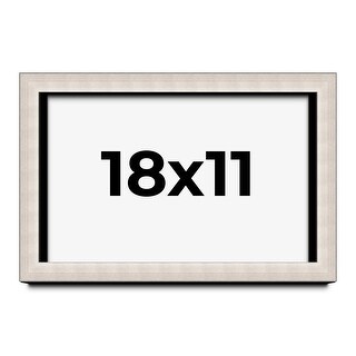 18x11 Shadow Box Frame Silver Real Wood Contemporary Shadowbox Display ...