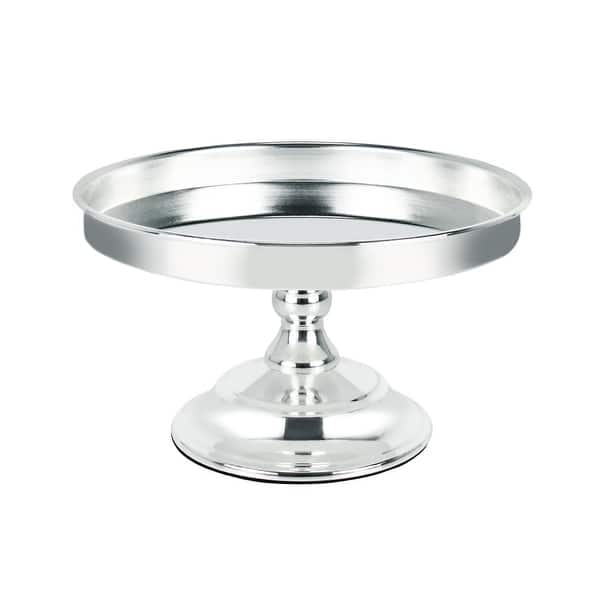 Silver Classic Round Cake Stand Dessert Display - Bed Bath & Beyond ...