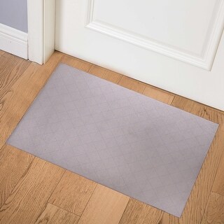 STICH TRIBAL DIAMOND LAVENDER CREAM Doormat By Kavka Designs - Bed Bath ...