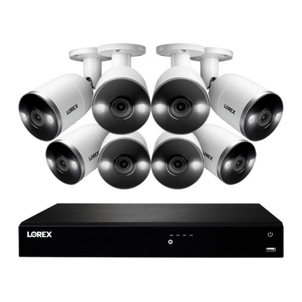 Lorex 16-Channel 4K Ultra HD Fusion NVR System with 8 Smart Deterrence ...