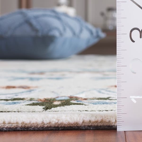 SAFAVIEH Hand-Tufted Blossom Merushe Modern & Contemporary Wool Rug ...