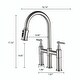 Dual Handle Bridge Kitchen Faucet with Pull-Down Sprayer - Bed Bath ...