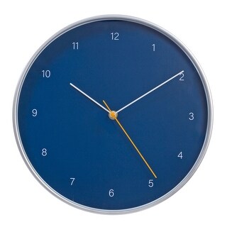 12 Inch Wall Clock, Silent Round Clocks Modern Style Wooden Clock ...