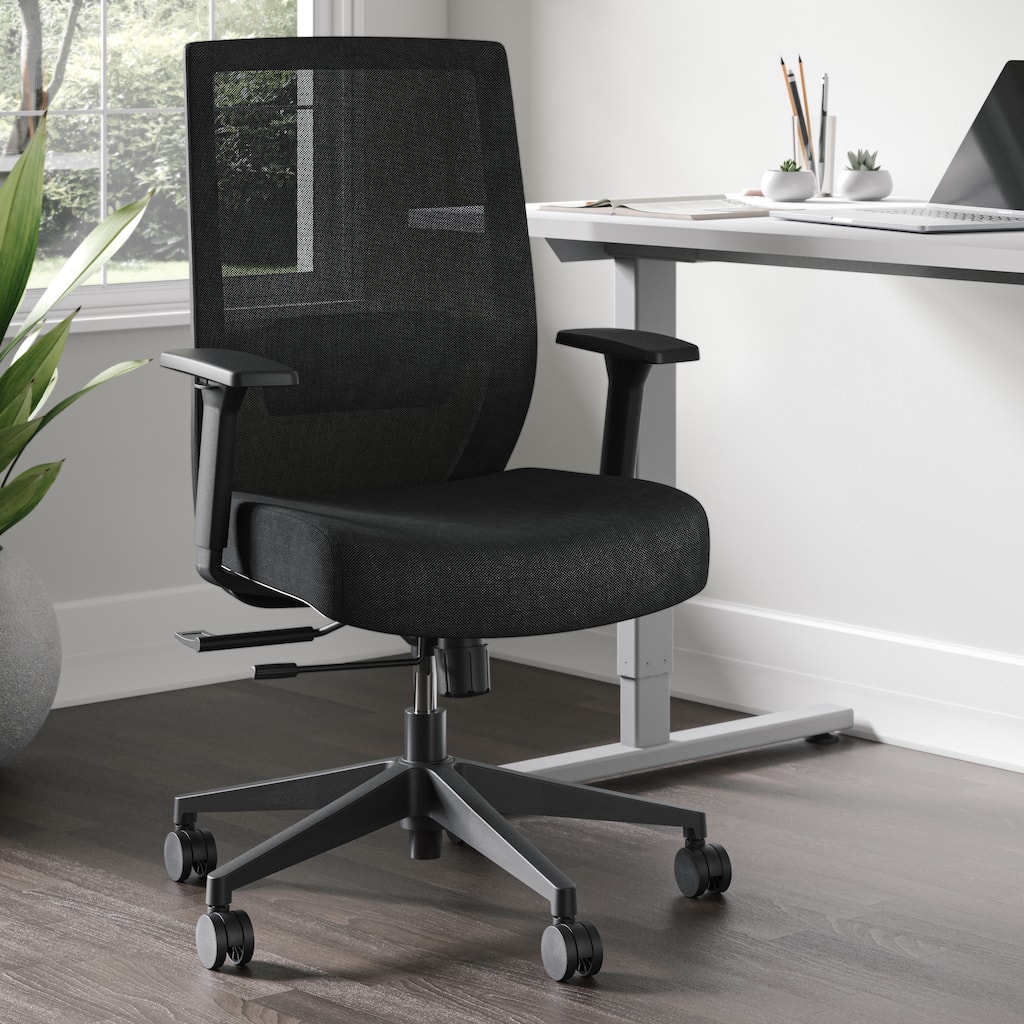 Whirl Ergonomic Mesh Task Chair with Padded Seat - Overstock - 32735209