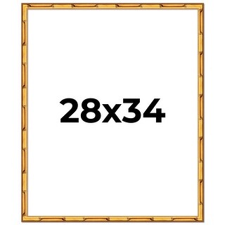 28x34 Frame Gold Bamboo Picture Frame - Complete Modern Photo Frame ...