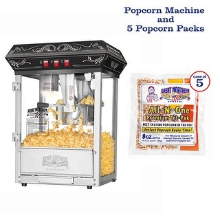 Good Time Countertop Popcorn Machine and 5 All-In-One Popcorn Packs by ...