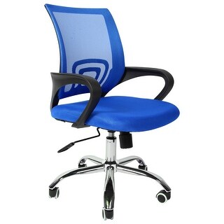 Ergonomic Office Chair Study Chair with Wheels Arms & Lumbar Support ...
