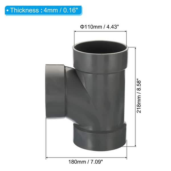 3 Way Duct Splitter T Shape Duct Connector 3 Way Hose Adapter Beige ...