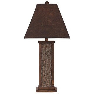 Rustic Aspen and Poplar Bark Table Lamp - Bed Bath & Beyond - 36184209