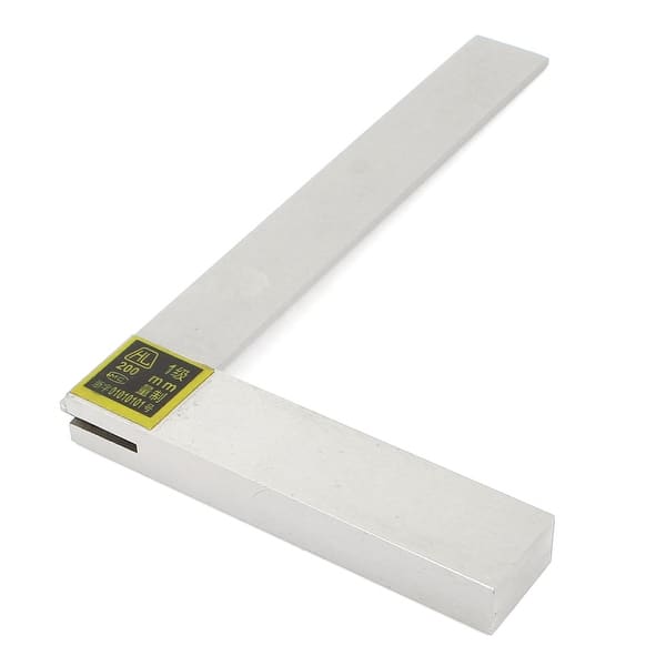 Unique Bargains 200mm x 125mm Scale Trisquare Bladed Try Square Ruler ...