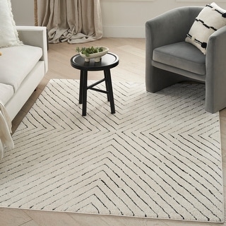 Nourison Cozy Modern Indoor Abstract Area Rug - Bed Bath & Beyond ...