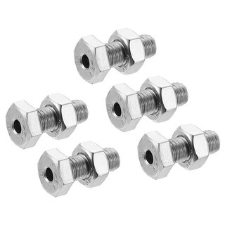 5pcs Hollow Screw Bolts Hexagon Fasteners with Nuts Stainless Steel ...
