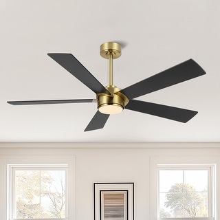 MLiAN 64 In. 5 Blades Indoor LED Ceiling Fan with Remote Control - 64 ...