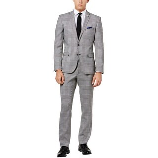 Nick Graham Mens Slim-Fit Stretch Two Button Formal Suit - Bed Bath ...