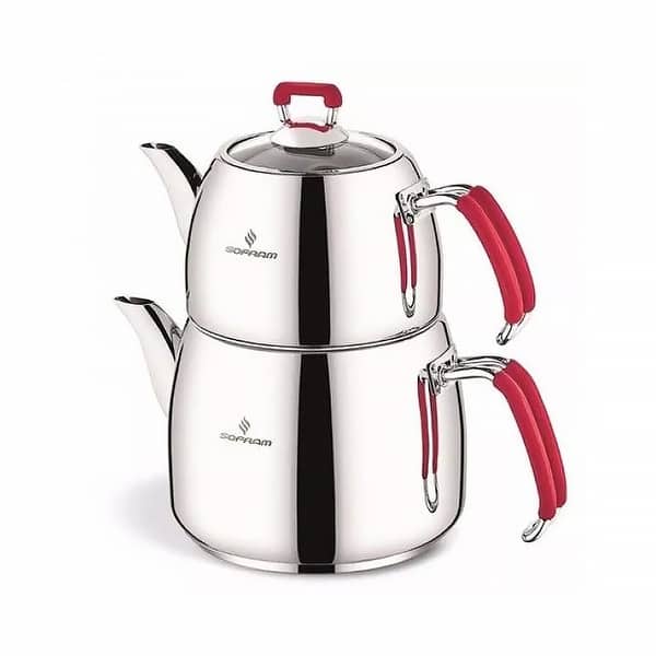 Sofram 18/10 Stainless Steel Turkish Tea Pot Set - Bed Bath & Beyond ...