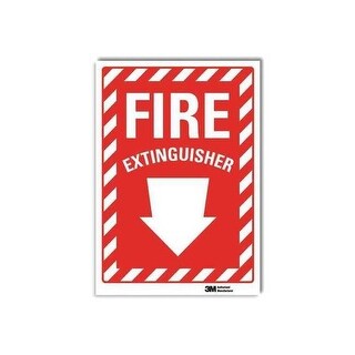 Lyle Fire Extinguisher Sign,14x10in,Rflctive U1-1010-RD_10X14 - 1 Each ...