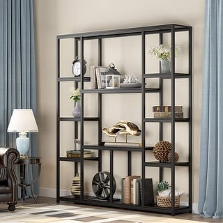 Large Wide Bookshelf Open Display shelf Decorative Shelf - Bed Bath ...