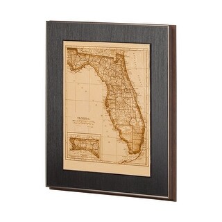Vintage Florida Map Framed Art Print - Bed Bath & Beyond - 39204244