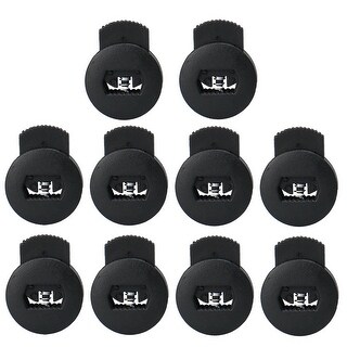 10pcs Plastic Cord Lock Stoppers Ends Spring Toggle Fastener Organizers ...