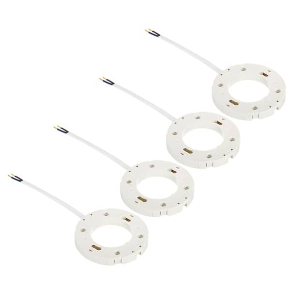 4pcs 110mm Wire GX53 Light Base Socket Plastic Lamp Bulb Holder ...