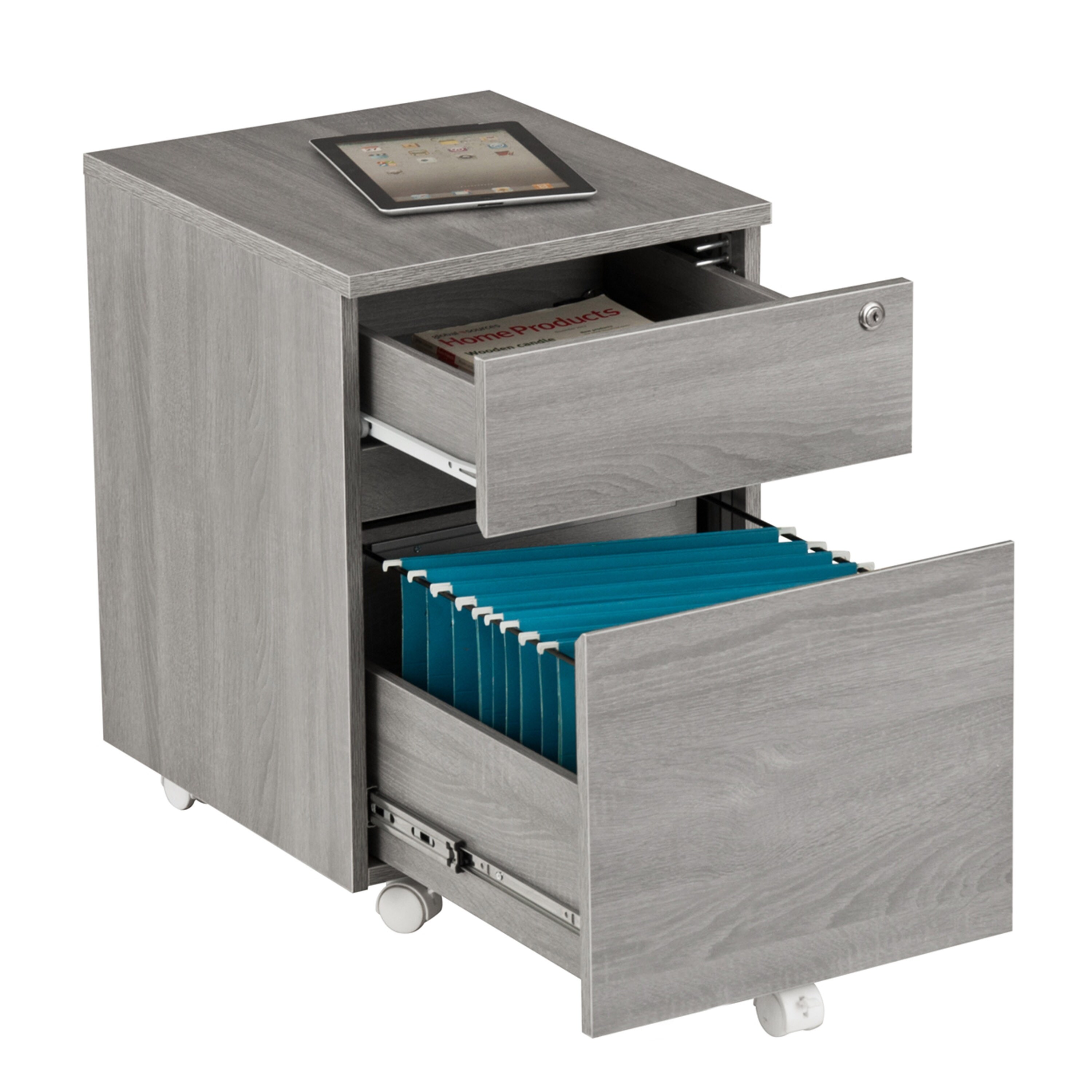 Kinnear Office Rolling Two Drawer Storage File Cabinet With Lock Bed Bath Beyond 23122871