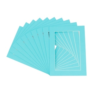 12x16 Mat for 11x14 Photo - Aquamarine Blue Matboard for Frames ...