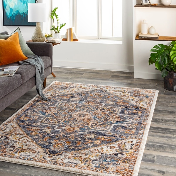 Alexander Home Colette Traditional Botanical Area Rug - On Sale - Bed ...
