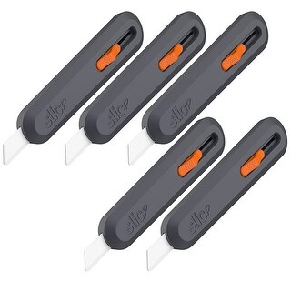 Slice 5 Position Manual Locking Blade Safe Ceramic Blade Knife, 5 Pack ...