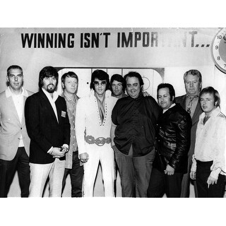Elvis Presley with Joe Esposito and Vernon Presley Photo Print - Bed ...