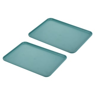 Fast Food Tray, 2 Pack PP Plastic Reusable Serving Tray - Bed Bath ...