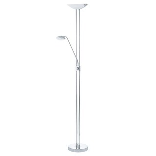Eglo Baya 1 3-light Chrome Floor Lamp With Adjustable Reading Lamp ...