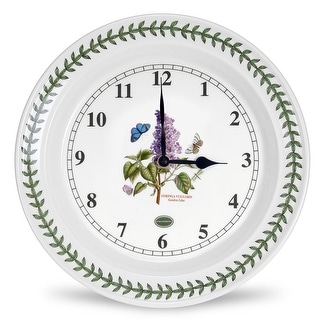 Portmeirion Botanic Garden Kitchen Wall Clock - 10.5 inch - Bed Bath ...