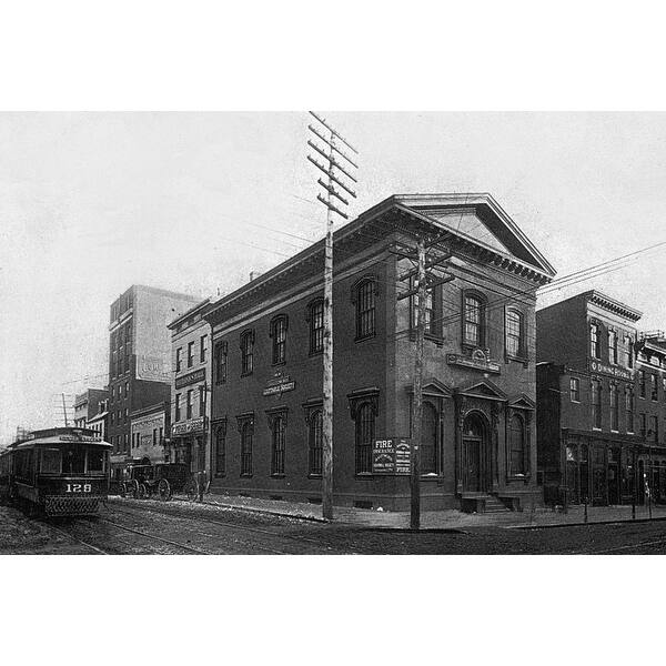 Baltimore Equitable Building Black and White Gallery Wrapped Canvas ...