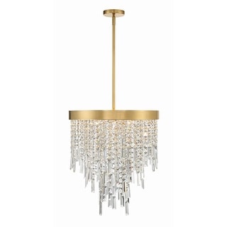Winfield 5 Light Antique Gold Chandelier - 20"W x 24"H x 20"D - Bed ...