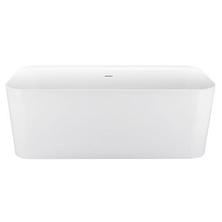 White Acrylic Freestanding Bathtub, Oaking Tub - Bed Bath & Beyond ...