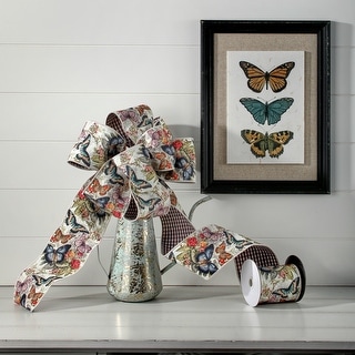 4"X5Y Botanical Butterfly Ribbon - Bed Bath & Beyond - 42575697