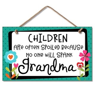 Hanging Wood Sign - Children Often Spoiled - Bed Bath & Beyond - 32712960