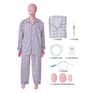 VEVOR Nursing Training Manikin, Male Life Size Demonstration Human ...