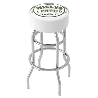 Jeep Willys Legend 360 Degree Swivel Barstool with Foam Padded Seat ...