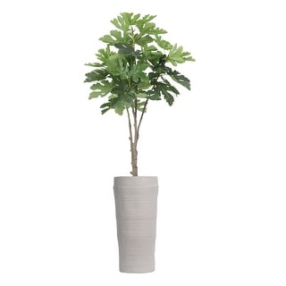 80"H Vintage Real Touch sycamore tree Indoor/ Outdoor in rounded pot ...