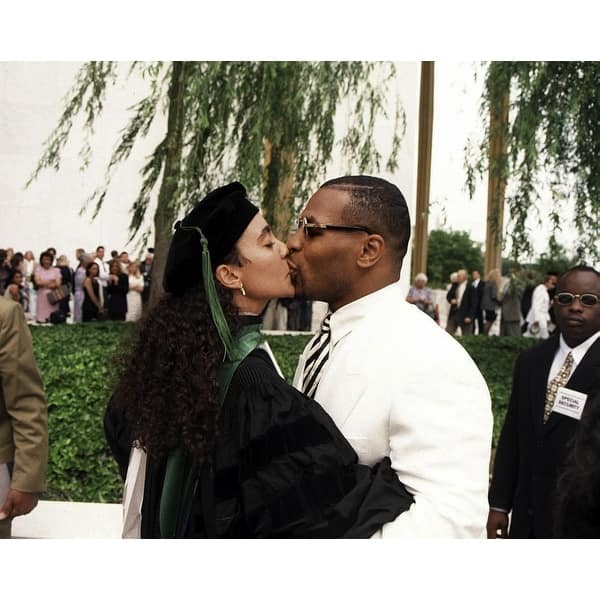 Mike Tyson and Monica Turner kissing at her graduation Photo Print - Bed Bath & Beyond - 25393340