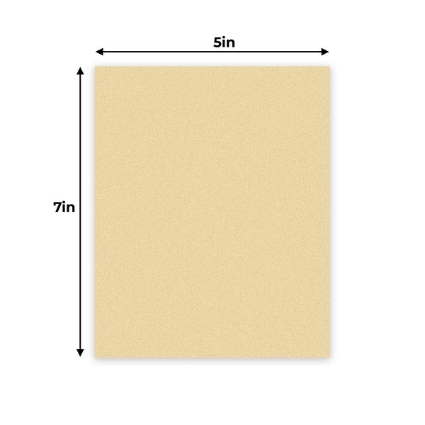 Tan 5x7 Backing Board - Uncut Photo Mat Board (25-Sheets) - Bed Bath ...