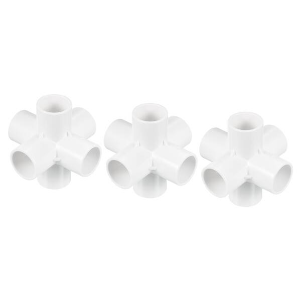 1" Pipe Fittings 3pcs 6 Way Elbow Water Joint Connectors Adapters ...
