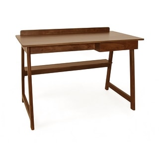 Somette Edgar Brown One Drawer Writing Desk - On Sale - Bed Bath ...