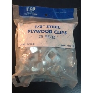 USP Structural Connectors PC12-BMC Plywood Clips, 1/2" - Bed Bath ...