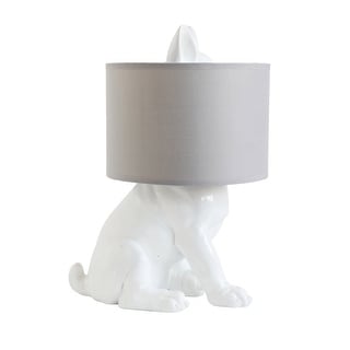 Resin Dog Lamp with Linen Shade - Bed Bath & Beyond - 31259457